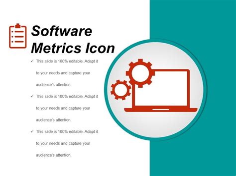 Software Metrics Icon Ppt Background Template Templates PowerPoint Presentation Slides