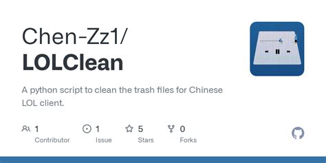 GitHub Chen Zz LOLClean A Python Script To Clean The Trash Files For Chinese LOL Client