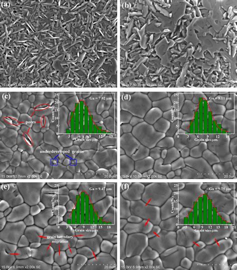 Sem Images And Grain Size Distribution Of Ca3ti2o7 Ceramics Synthesized