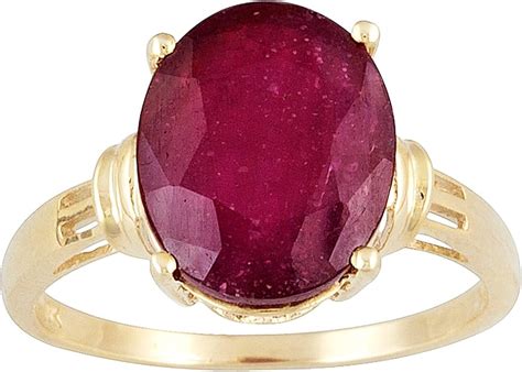 Mahaleo Ruby 10k Yellow Gold Ring Jewelry