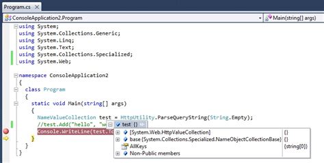 C Manipulating Querystrings In Net Stack Overflow
