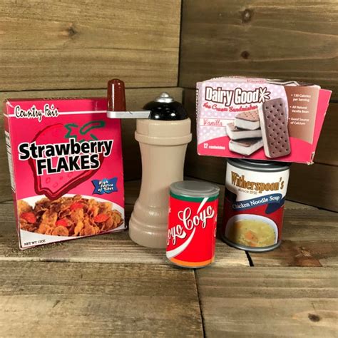 Boxed And Canned Toy Foods Etsy