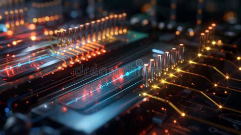 Photon Interactions Detailed Visualization Stock Image Image Of