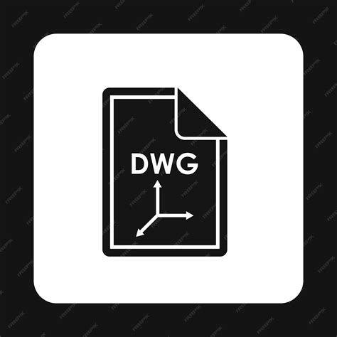 Premium Vector File Dwg Icon In Simple Style Isolated On White Background Document Type Symbol