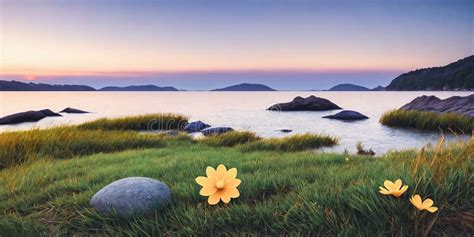 Inspirational Nature A Serene Landscape Photograph Of A Peaceful