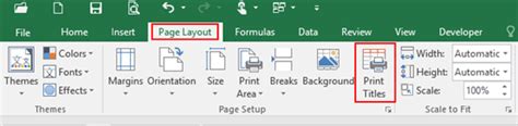 How To Repeat A Print Title On Each Page In Microsoft Excel My Microsoft Office Tips