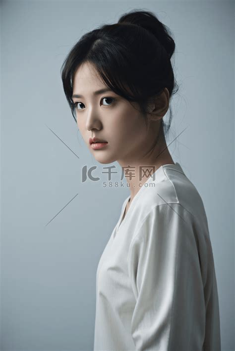 甜美少女人物剪影图9高清摄影图高清摄影大图 千库网