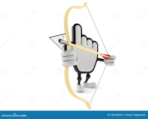 Cursor Character Aiming With Bow Stock Illustration Illustration Of Arrow Objective