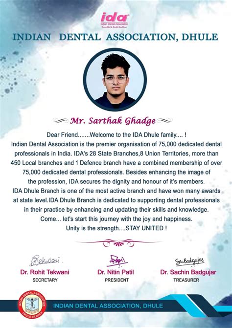 Sarthak Ghadge On Linkedin Ida Indiandentalassociation