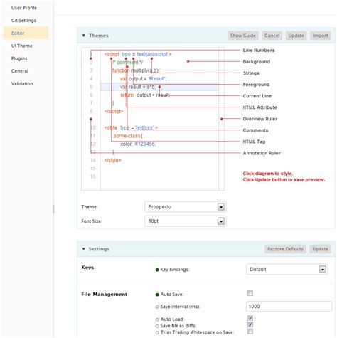orion documentation user guide reference settings page eclipsepedia