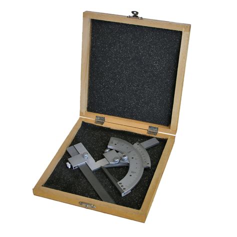 excel machine tools ubp 320° metric universal vernier bevel protractor