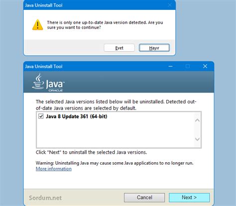 Windowsa Java Nasıl Kurulur Veya Kaldırılır