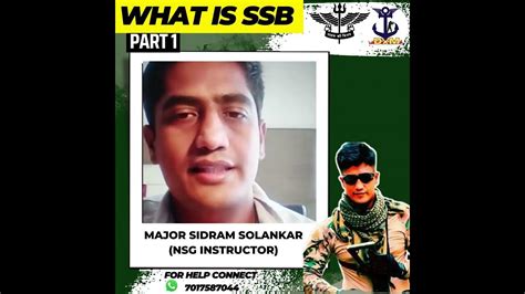 What Is Ssb Ft Major Sidram Solankar Ex Nsg Commando Youtube