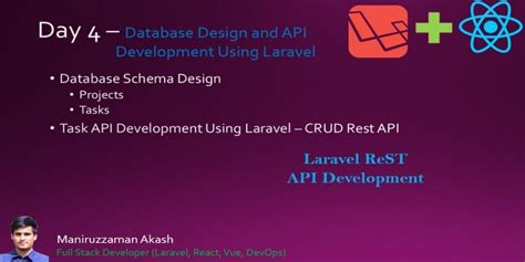 Day 4 Database Schema Design Of Laravel React Task Management
