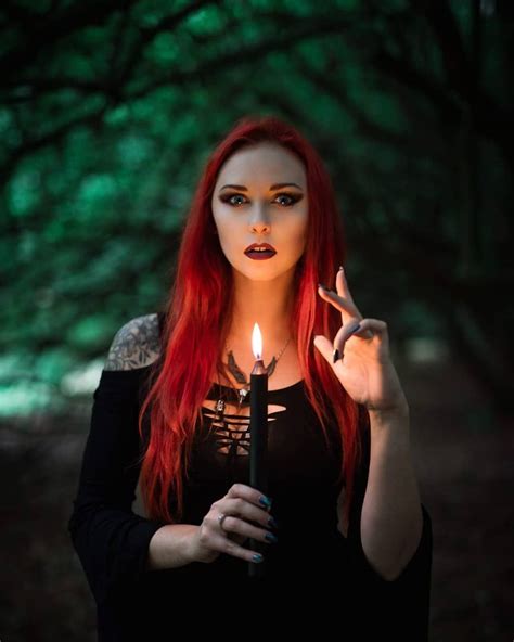 Goth Red Hair Woman