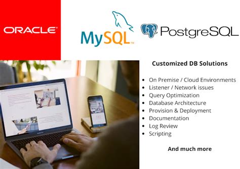 optimize your oracle postgres and mysql databases by fullstack dba fiverr