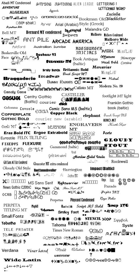 Fonts