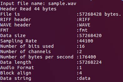 How To Read Raw Audio Data In C Stack Overflow