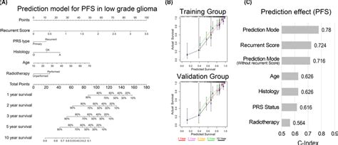 The Individualized Prediction Models For Pfs In Lggs A The 1‐ 2‐ 3‐ Download Scientific