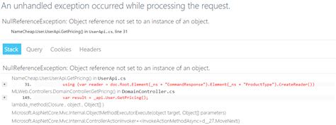 Namecheap Api Xml Reader Exception In C Stack Overflow
