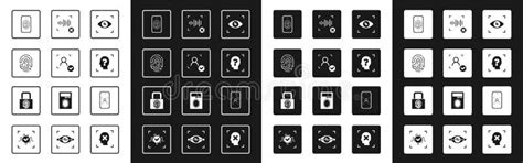 Set Eye Scan Face Recognition Fingerprint Mobile With Fingerprint Rejection Voice And Face