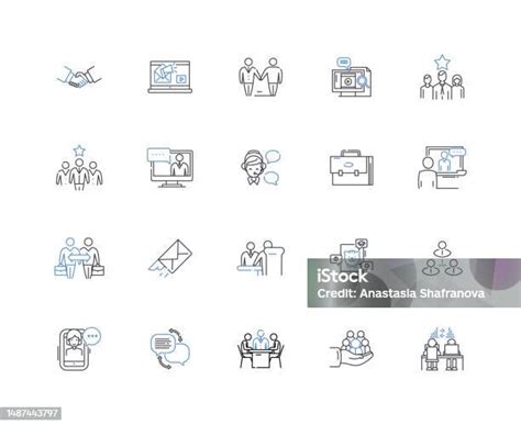 최종 사용자 라인 아이콘 컬렉션입니다 고객 소비자 사용자 클라이언트 구매자 구독자 대상 벡터 및 선형 그림 받는 사람 후원자 Utilizers 개요 표지판 세트 고객에 대한