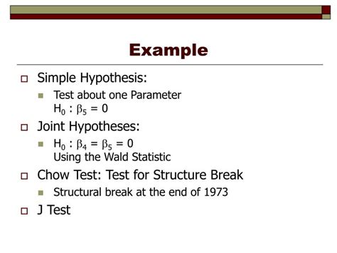 PPT Hypothesis Testing In The Linear Regression Model PowerPoint Presentation ID