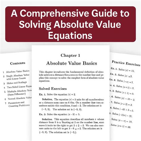 Absolute Value Equations From Basics To Nested And Rational Expressions