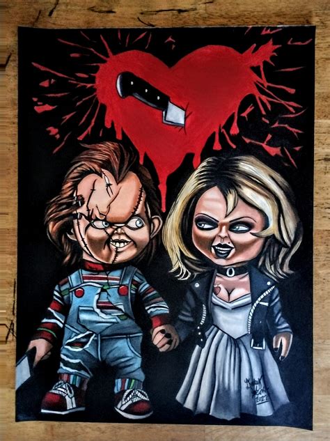 Chucky And Tiffany Drawing Tiffany From Chucky Coloring Page Fbryu