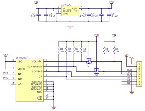 Lsm6ds33 Acelerómetro 3d Y Giroscopio Con Regulador De Voltaje
