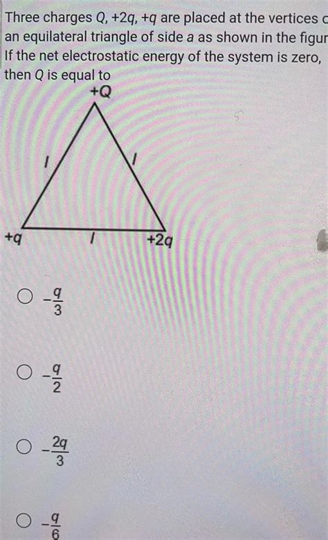 [answered] Three Charges Q 2q Q Are Placed At The Vertices O An Kunduz