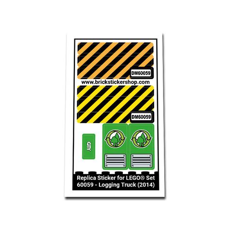 Replacement Sticker For Set 60059 Logging Truck Brickstickershop
