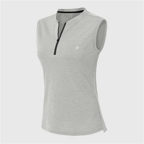 Womens Upf 50 Quick Dry Sleeveless Zip Shirts Tbmpoy