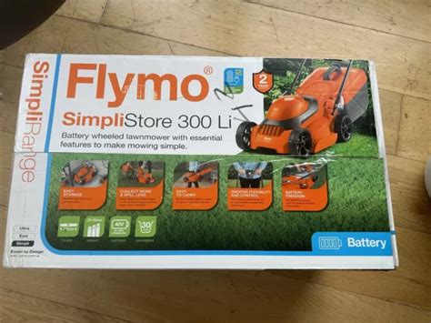Flymo Simplistore 300 Li 40v Cordless Rotary Lawnmower 300mm 2 X 26ah
