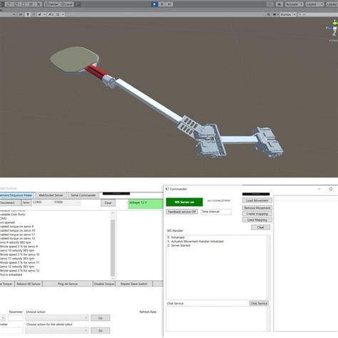 our unity3d environment upper included an ik solver and a 3d model of