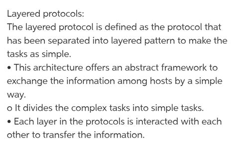 Write Any Four Reasons For Using Layered Protocols Brainly In