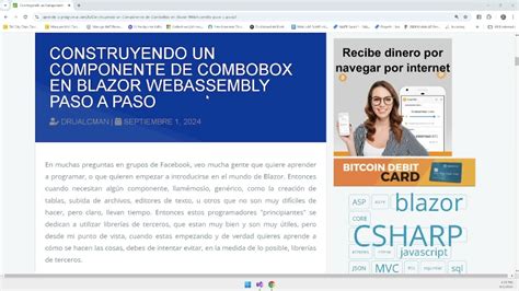Construyendo Un Componente De Combobox En Blazor Webassembly Paso A Paso Youtube