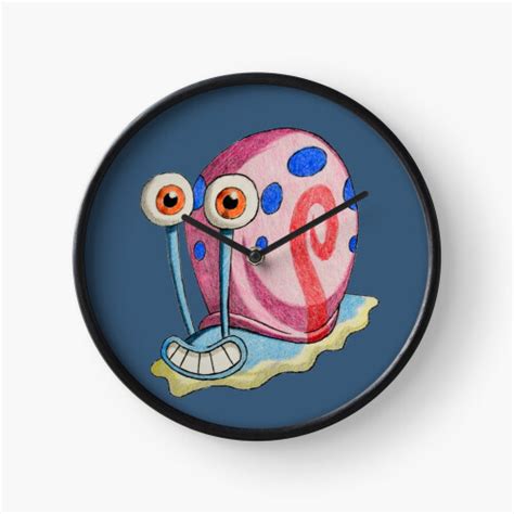 Spongebob Gary 9700 Wall Clock 12 Inch Funny Mantel And Tabletop Art Decor For Home Bedroom