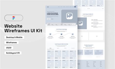 Website Wireframes UI Kit Figma