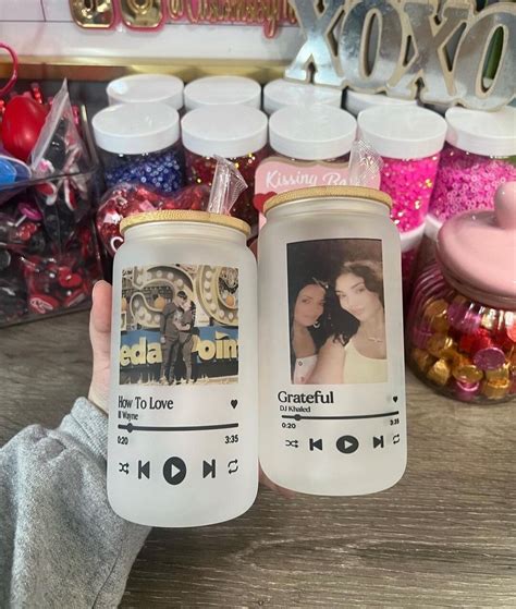 Spotify Photo And Song 16 Oz Frosted Cup Please Read Item Description