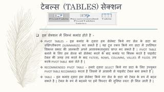 EXCEL INSERT TAB PPTX