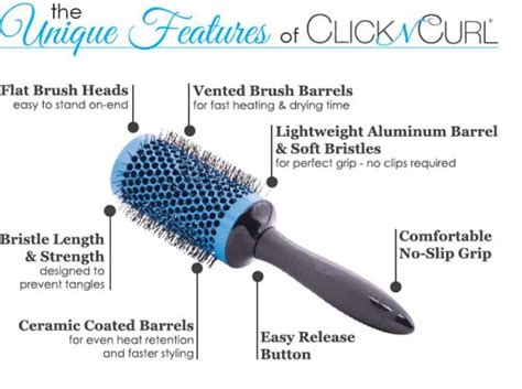 Click N Curl Full Set Click N Curl Blowout Brush Set With Detachable Barrels