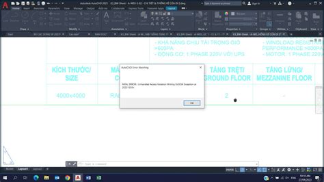 Thắc Mắc Lỗi Fatal Error Unhandled Access Violation Writing Khi Dùng Autocad Voz