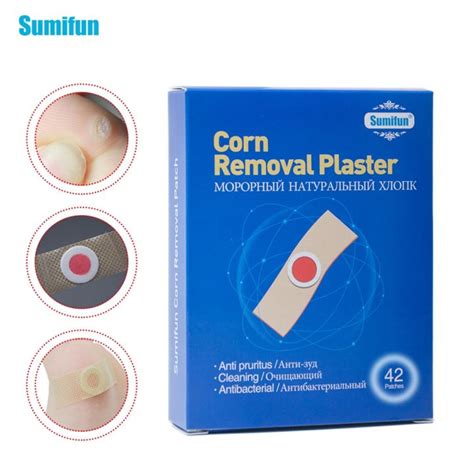 Hot】 Idc Mall Sumifun 42pcsbox Foot Corn Removal Plaster Warts Thorn Feet Callus Remove Soften