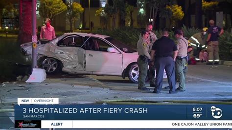 Hit And Run Crash In San Marcos Sends At Least 3 To Hospital Youtube