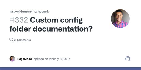 Custom Config Folder Documentation · Issue 332 · Laravellumen