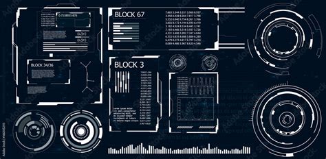 HUD UI For Business App Futuristic User Interface HUD And Infographic Elements Abstract