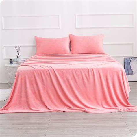 Velvet Plush Sheets Set Full Size Micro Fleece Extra Soft Cozy Sheet