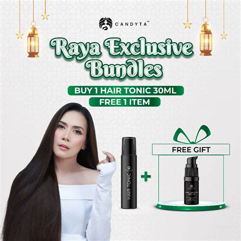 Raya Exclusive Bundles Candyta Tonic 30ml And Perfume Serum Serum Hair