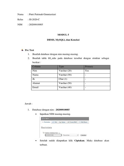 laporan praktikum modul 5 20200910085 pdf